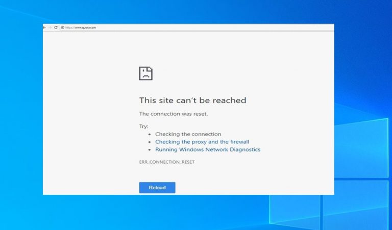 7 Ways to Fix ERR_CONNECTION_RESET in Google Chrome