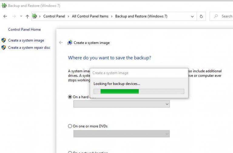 Difference Between Recovery Drive and System Image