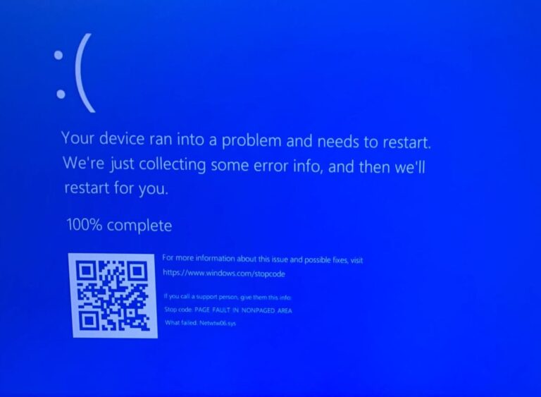 Solved : Page fault in nonpaged area error on windows 10