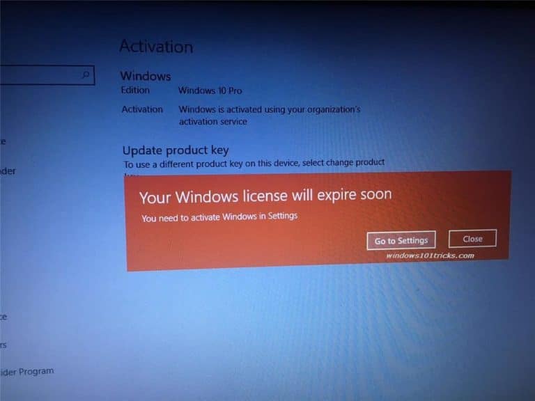 "Windows License Will Expire Soon" - What It Means and How to Fix It