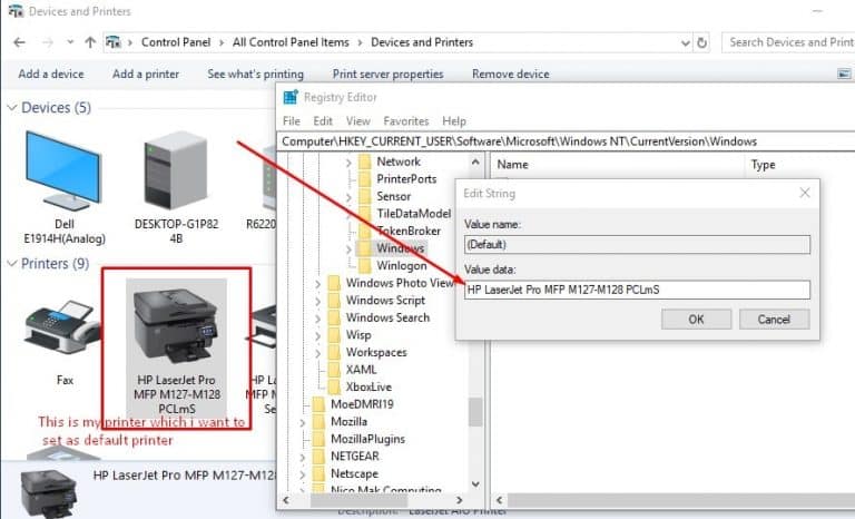 Printer error Operation could not be completed (error 0x00000709) [solved]