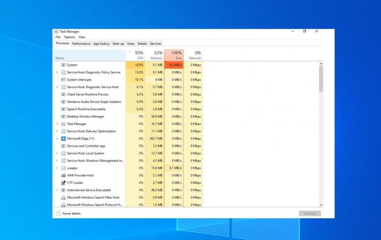 Windows 10 High CPU usage and 100% disk usage after Windows update ... Windows 10 High CPU usage and 100% disk usage after Windows update ...