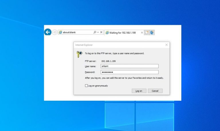 How to Configure and Setup FTP server in Windows 10, 8.1 and 7
