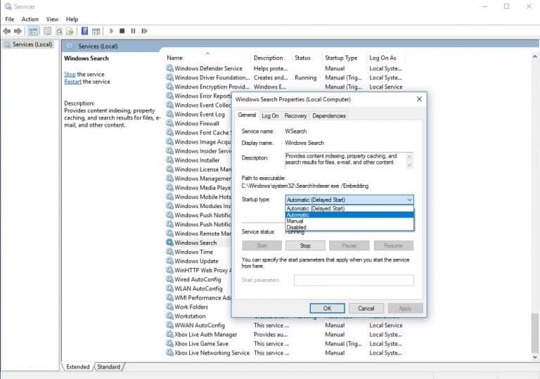 Solved: Windows 10 start menu search not working after update