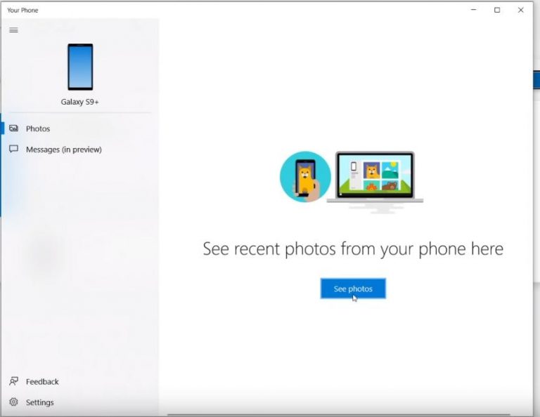 Your Phone App, Star Feature of Windows 10