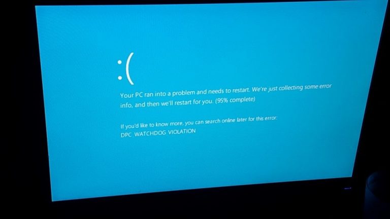 Fix DPC_WATCHDOG_VIOLATION BSOD bugcheck 0x00000133