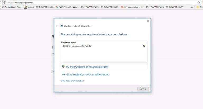 Fix Dhcp Is Not Enabled For Wireless Network Connection Windows101tricks