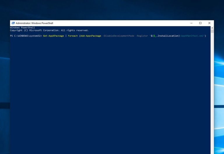 How to reinstall Default apps on windows 10 version 21H2