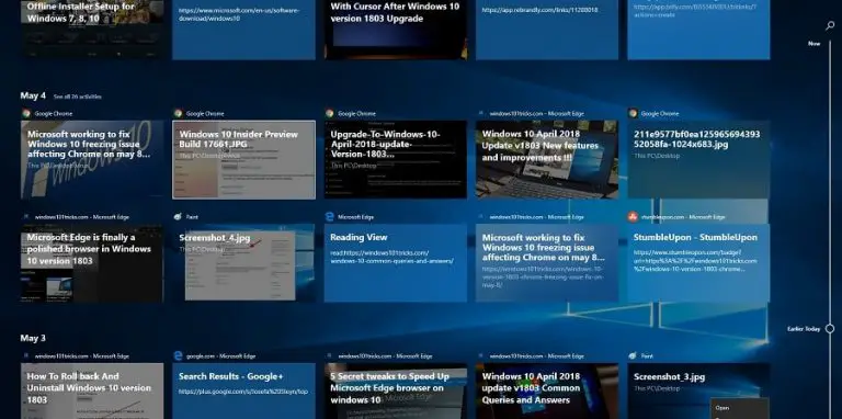 Timeline Feature is not working in Windows 10? Here how to fix it