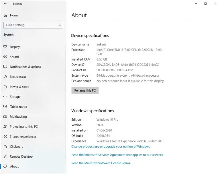 3 ways to Check What version of Windows 10 installed you have