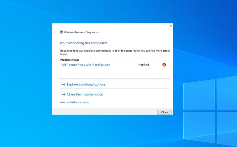 Solved Wi Fi Doesnt Have A Valid Ip Configuration Updated 2025
