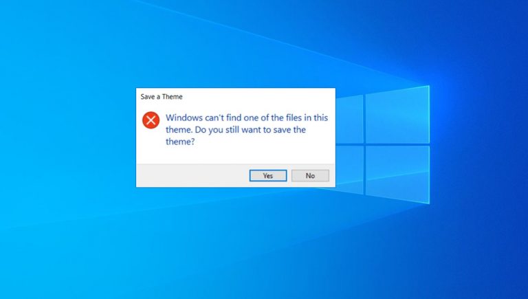Solved: Windows can't find one of the files in this theme windows 10