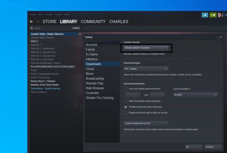 Move steam Games to another drive (without re-downloading)