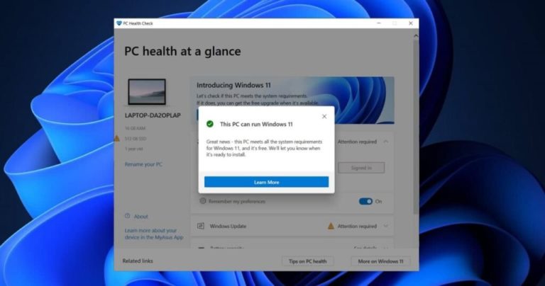Check If Your PC eligible for windows 11 25H2 free upgrade