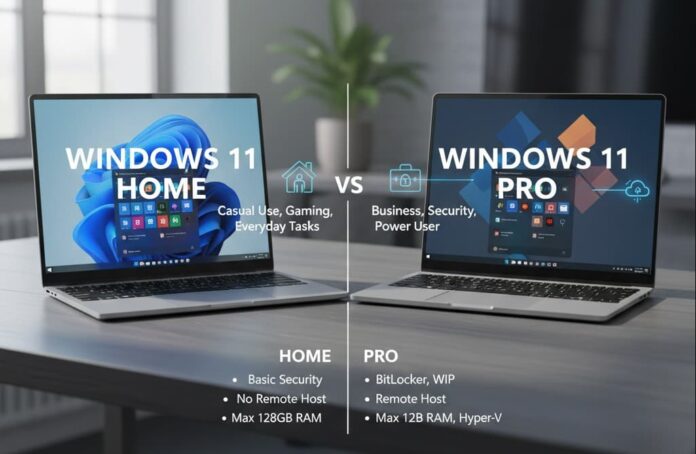 Windows 11 Home vs Pro: Key Differences, Features, and Comparison