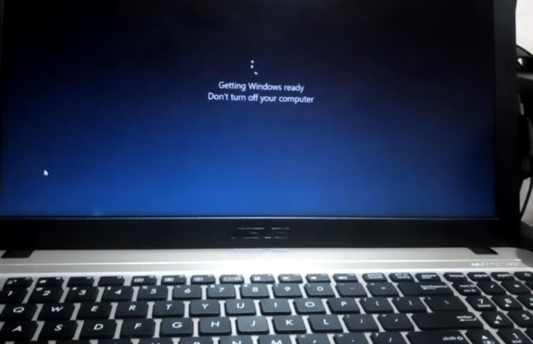 Getting windows ready stuck after install windows 11 update