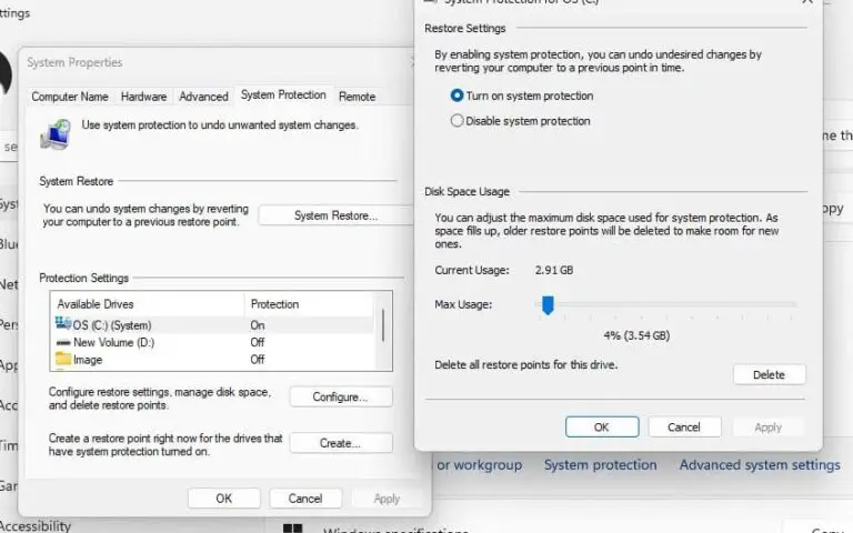 How To Use System Restore Feature in Windows 11