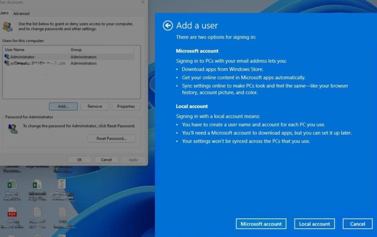 How To Create and Delete user account windows 10