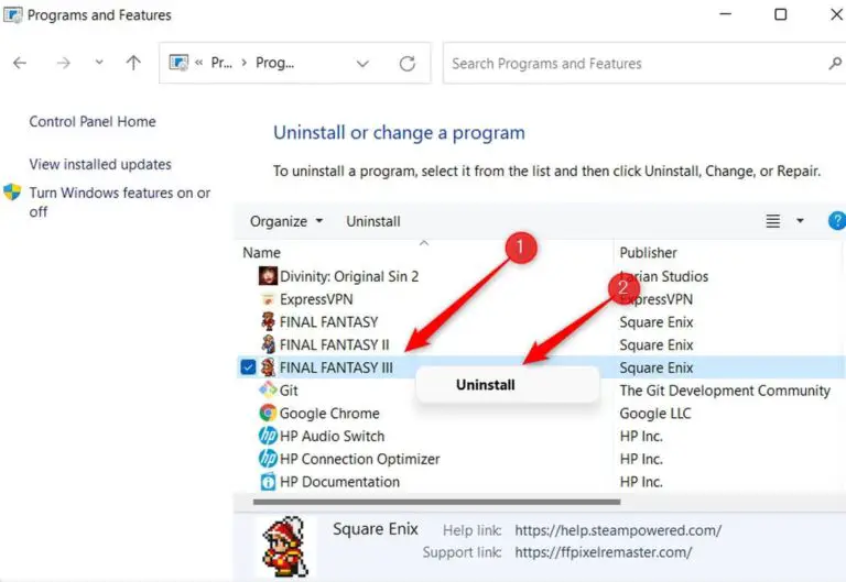 How to uninstall apps from Microsoft store windows 11