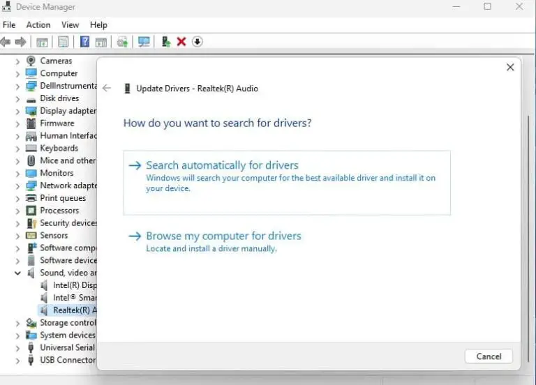 4 ways to Update Realtek Audio Drivers in Windows 11