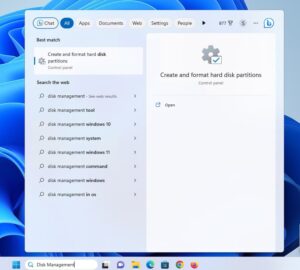 How to use Disk Management Tool On Windows 11