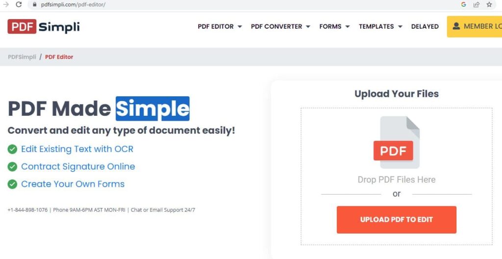 PDFSimpli - The Best Online PDF Editor to simplifying your PDF tasks