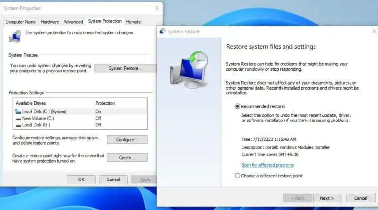 How to Fix System Restore Not Working: Error Codes 0x80070005 ...