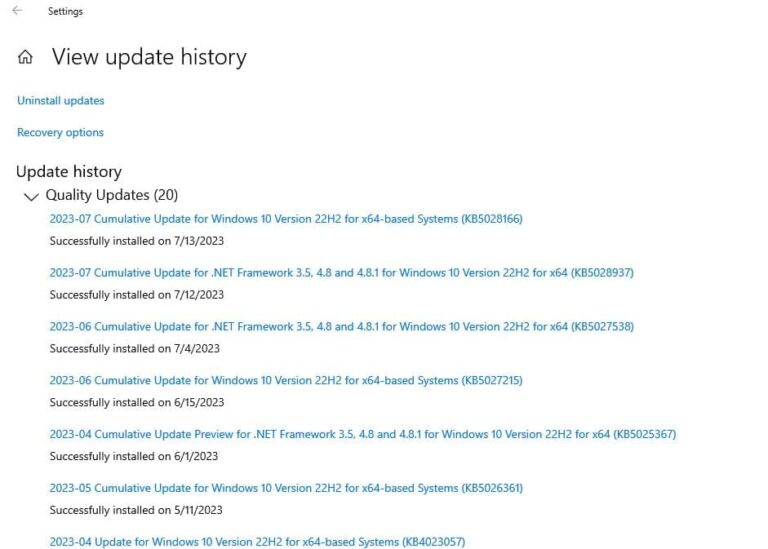 How to Roll back windows update or Feature updates windows 11