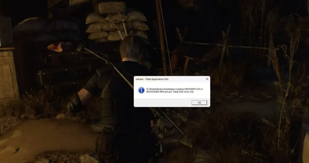 How to Fix Resident Evil 4 remake Fatal D3D Error 25 (9 Solutions)