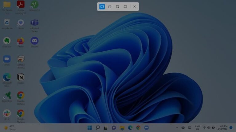 How to Take a Screenshot on windows 11 and windows 10