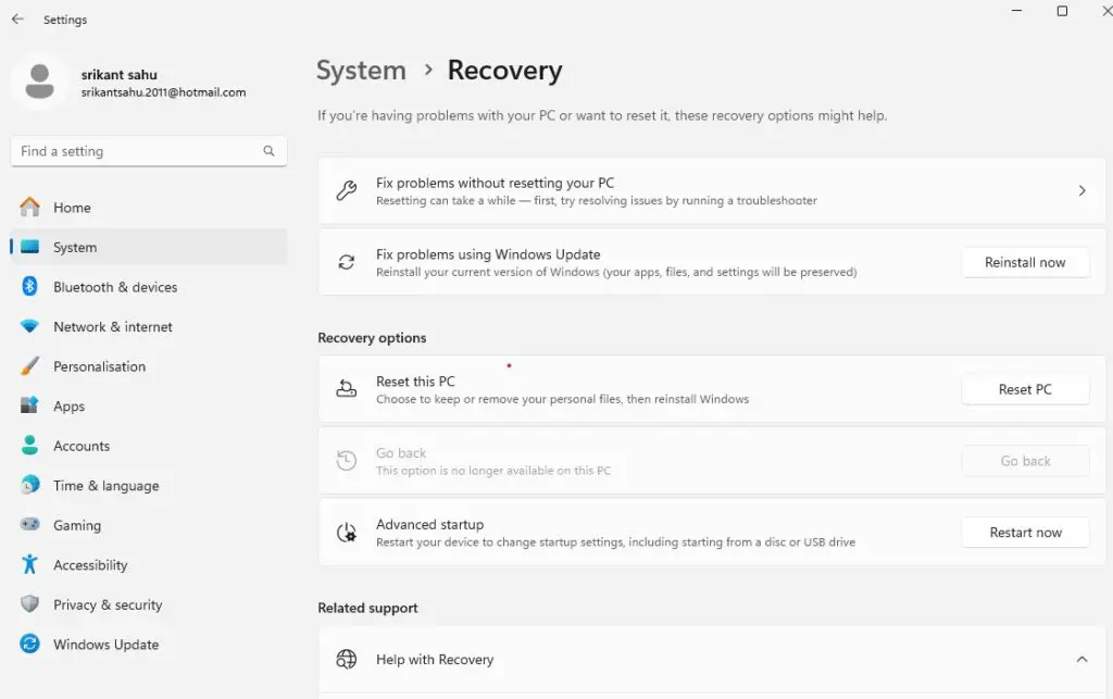 How to Access Advanced Boot Options (WinRE) in Windows 11 and 10