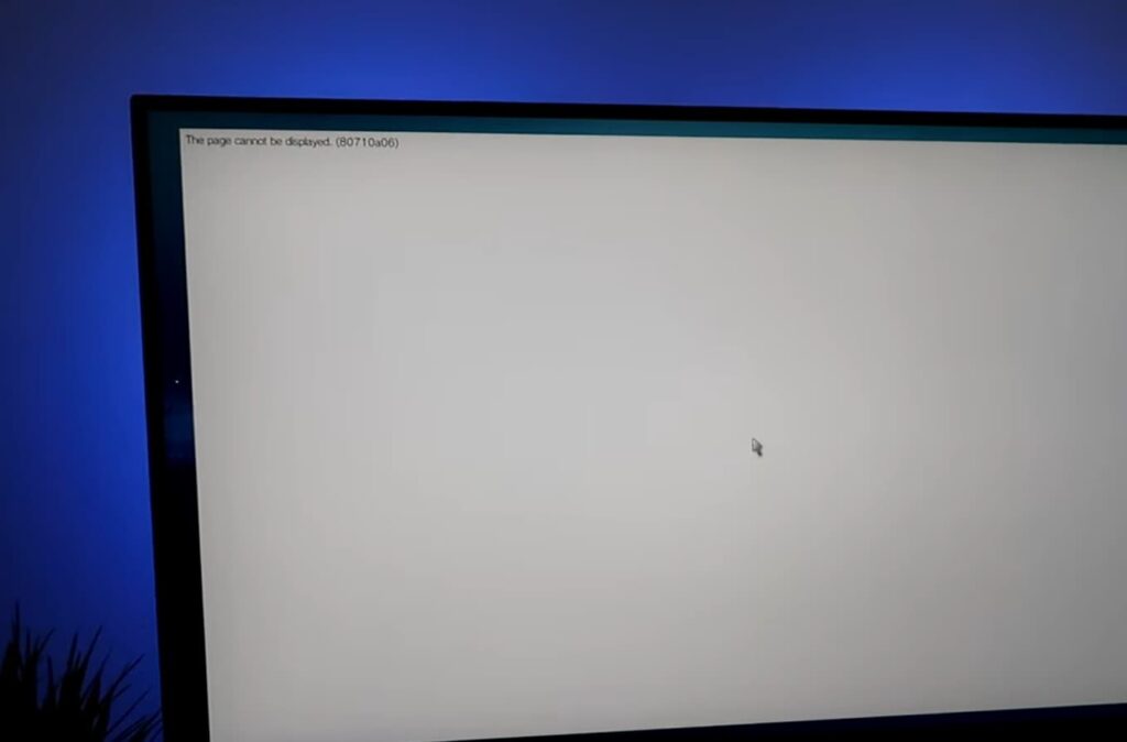 Solved: The page cannot be displayed. (80710a06) ps3 or ps4