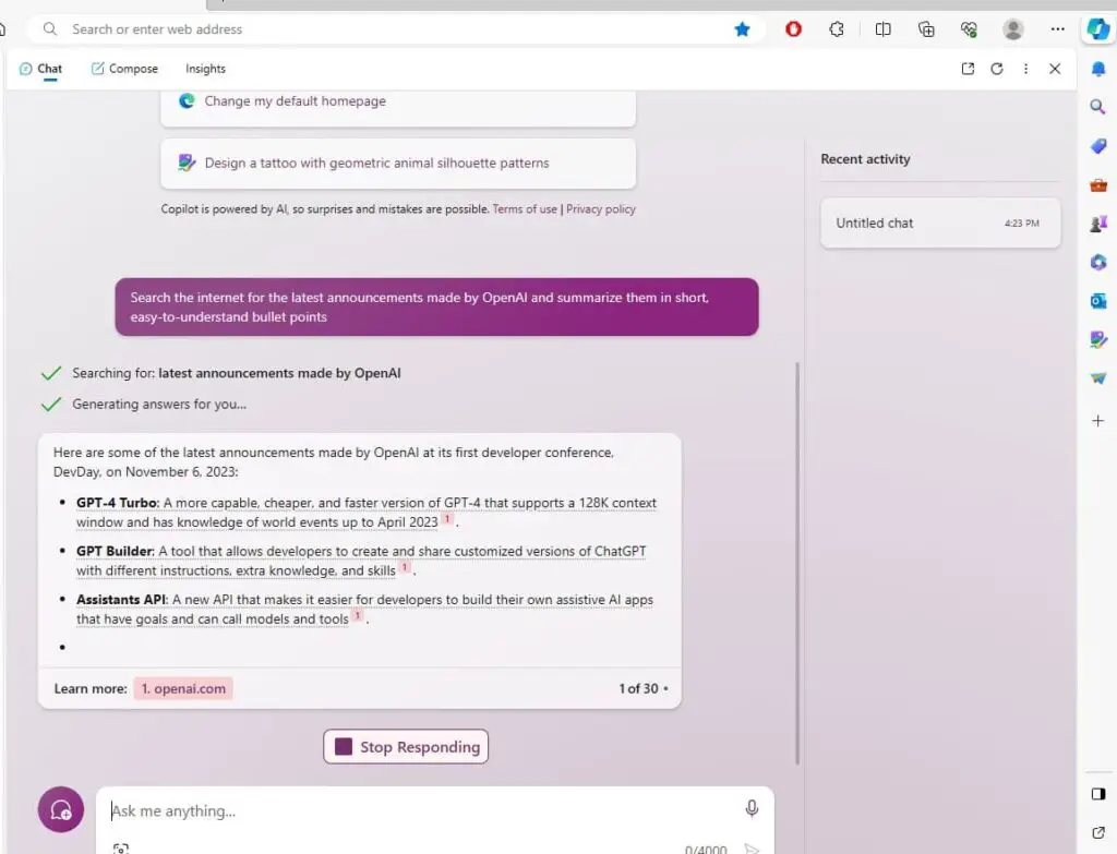 How to use ChatGPT-4 for FREE on Windows 11 (Guide)
