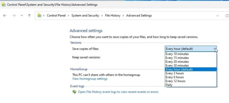 How to Enable File History in Windows 11 and 10 (Customize Backup)