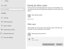 How To Create and Delete user account windows 10
