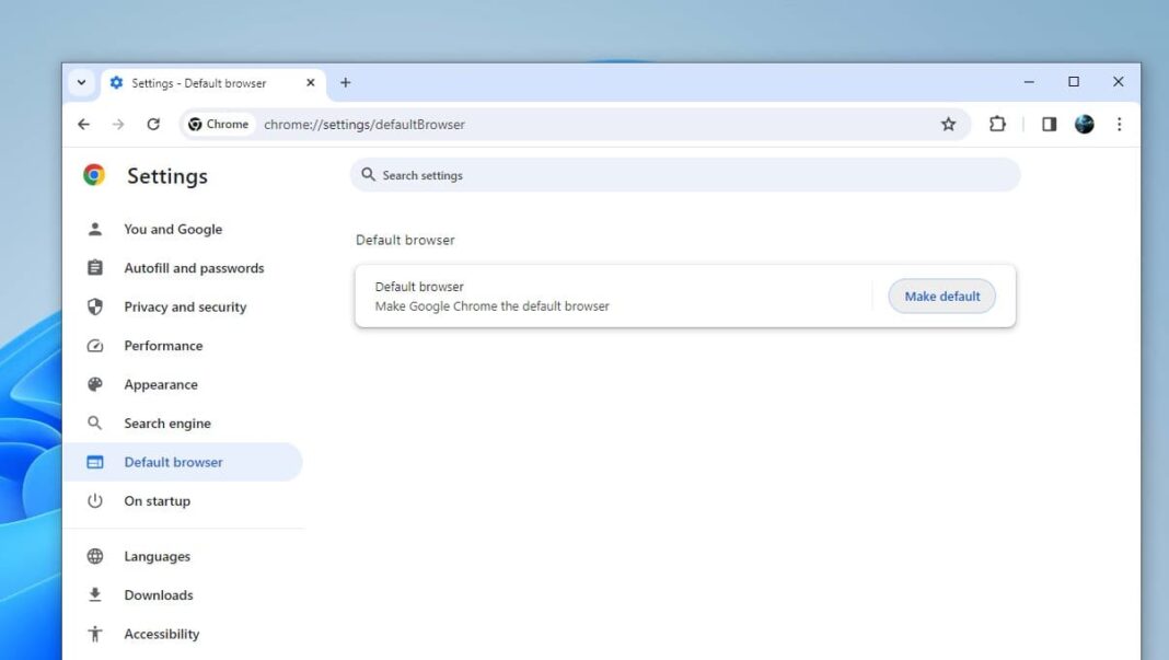 How to Make Chrome Default Browser on Windows 11