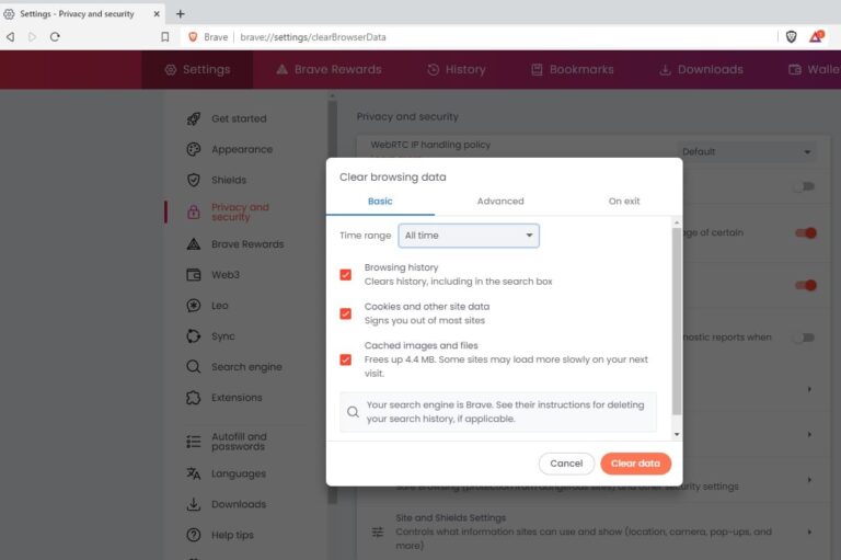 Fix Brave Browser Problems By Resetting It on Windows 11/10