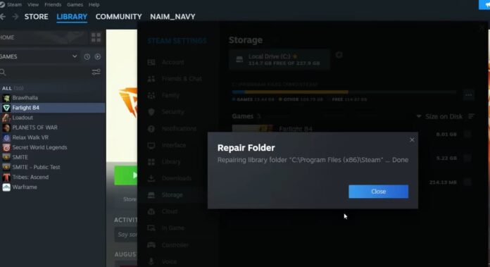 Fix the Steam Disk Write Error on Windows 11