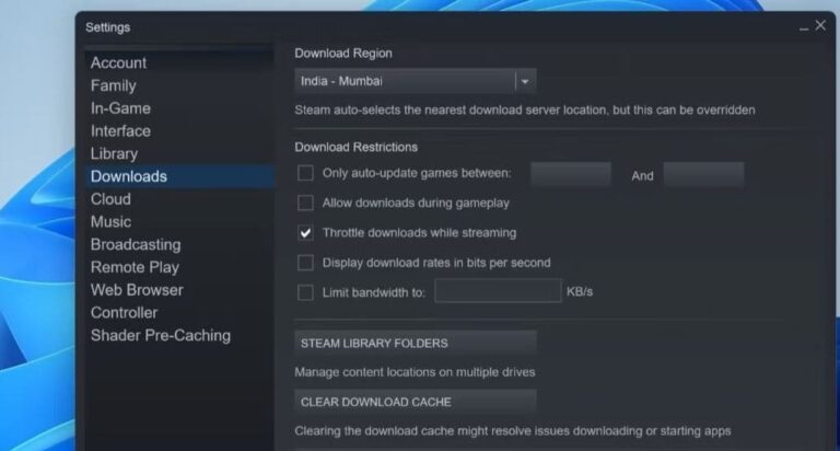 Fix the Steam Disk Write Error on Windows 11