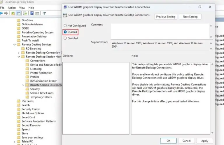 Remote Desktop Black Screen Problem Windows 11 (solved)