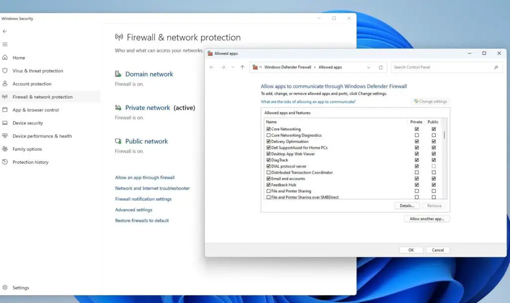 How to Allow an App Through Firewall in Windows 11
