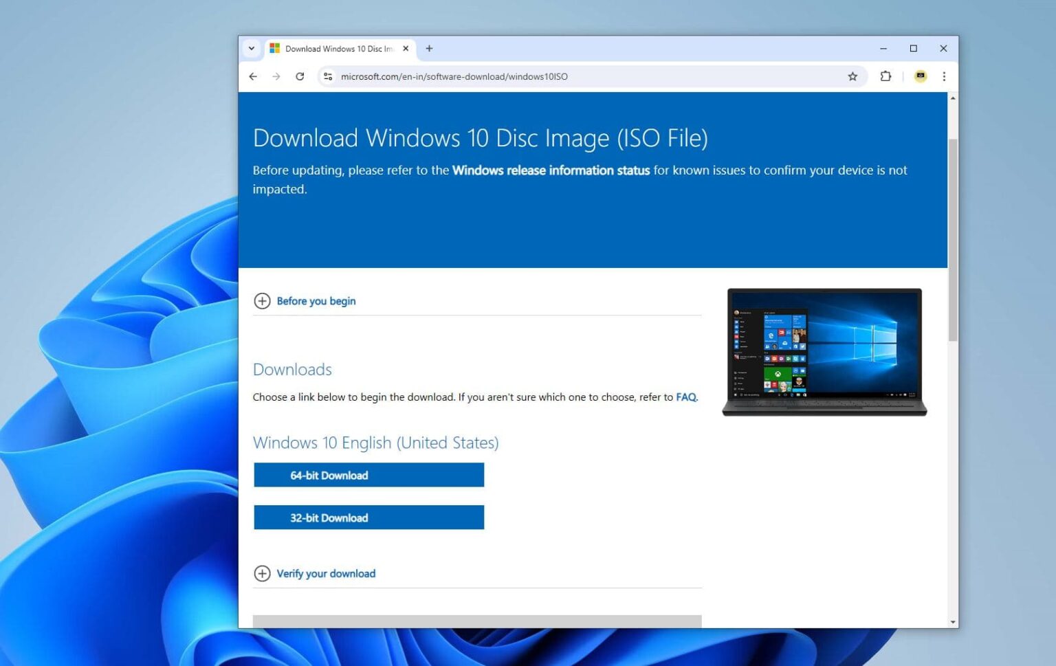 Download Windows 10 ISO Images (64-bit, 32-Bit) 2025