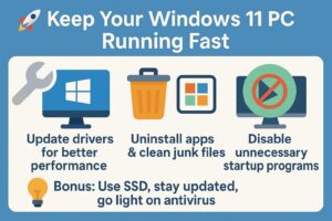 Speed Up Windows 11 Laptop or PC Performance (7 effective tips)