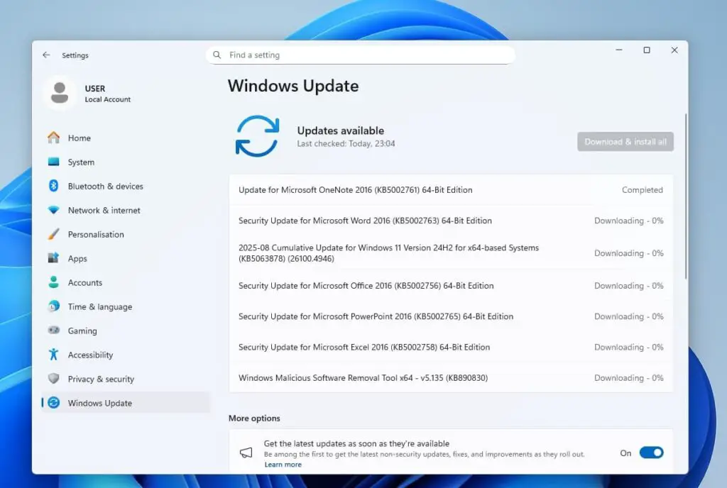 Microsoft August 2025 Patch Tuesday Update for windows 11 and 10