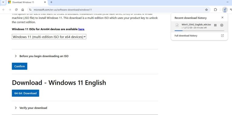 Download Windows 11 ISO File (64 Bit) version 25H2 FREE