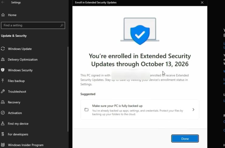 How to Enroll in Windows 10 Extended Security Updates (ESU) for Free