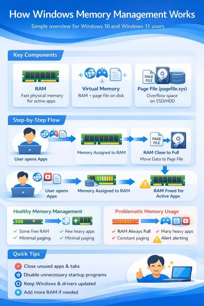 What Is Windows Memory Management? Beginner’s Guide (With Examples)
