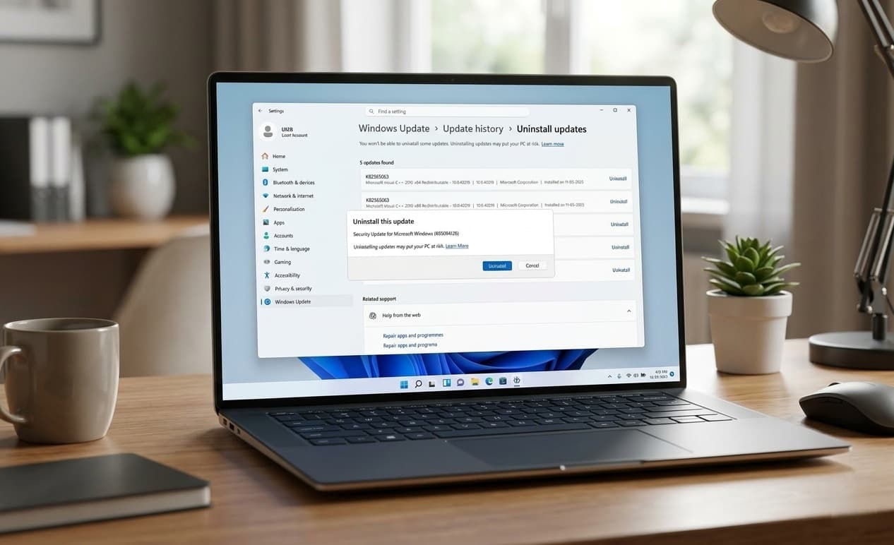 How to Uninstall Windows Update (Windows 11 KB5094126)