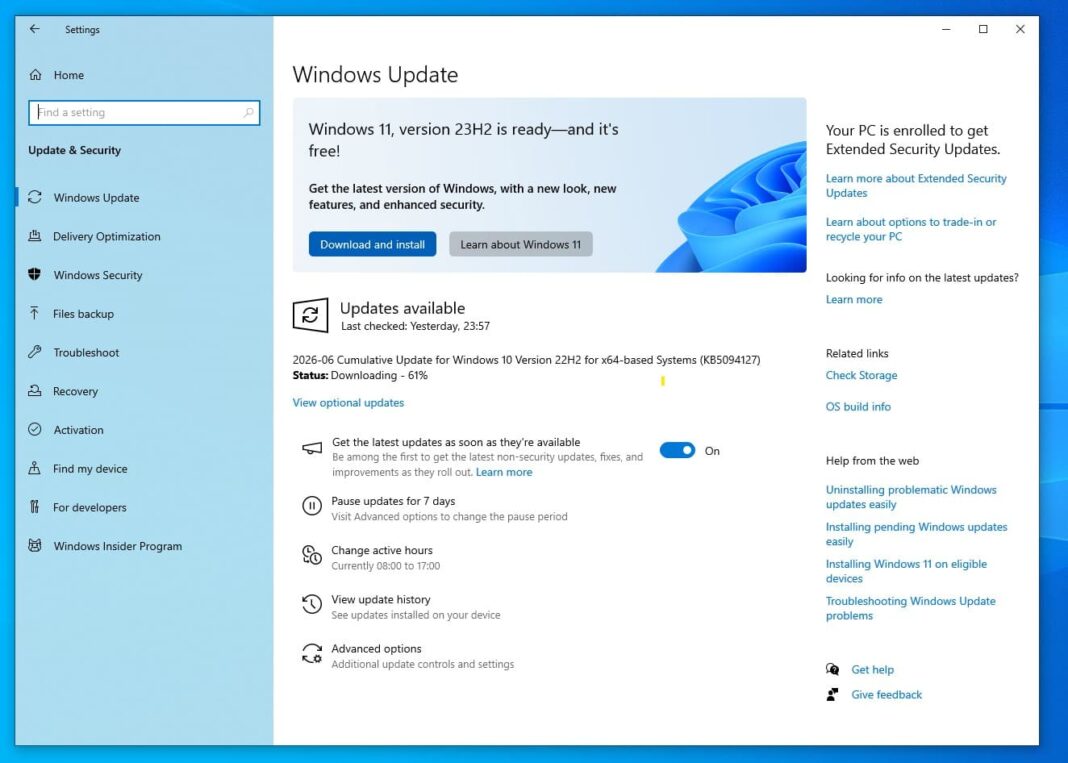 Windows 10 KB5094127 Update (June 2026): What's New, Improvements, and ...